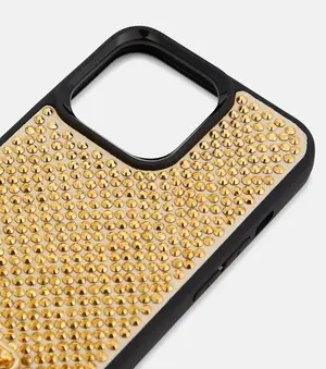Prada Embellished Leather Iphone 13 Pro Case