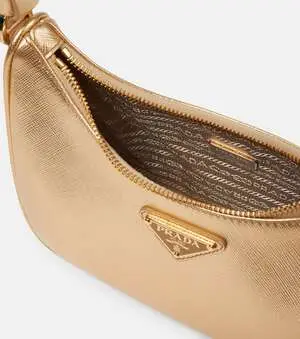 Prada Cleo Mini Leather Shoulder Bag