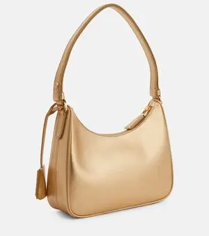 Prada Cleo Mini Leather Shoulder Bag