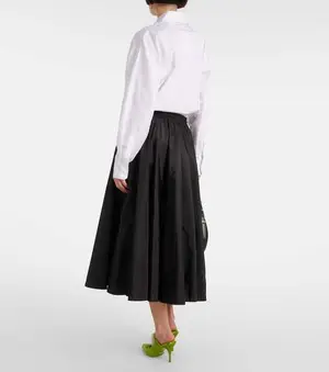 Prada Logo Re-nylon Midi Skirt
