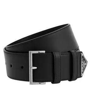 Prada Logo Leather Belt