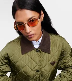 Prada Oval Sunglasses - Brown