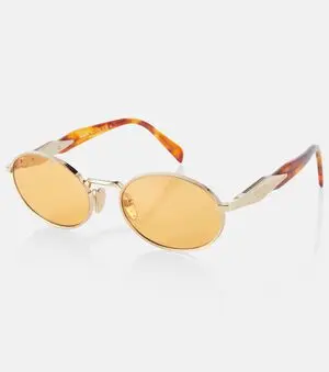 Prada Oval Sunglasses - Brown