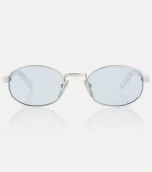 Prada Oval Sunglasses - Silver