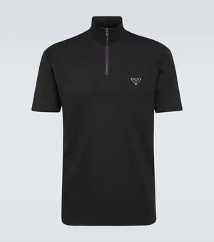 Prada Zip-up Polo Shirt