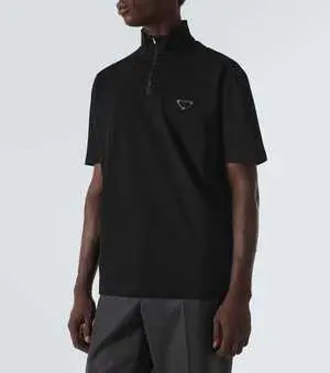 Prada Zip-up Polo Shirt