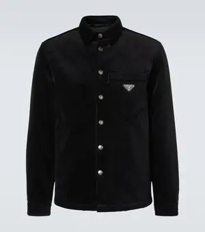 Prada Cotton Corduroy Overshirt - Black