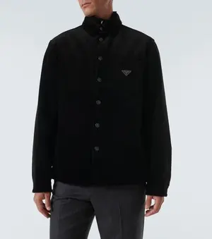Prada Cotton Corduroy Overshirt - Black