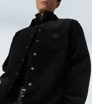 Prada Cotton Corduroy Overshirt - Black