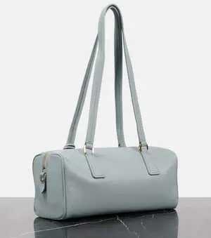 Prada Medium Leather Shoulder Bag - Blue