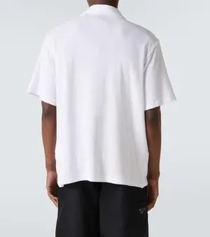 Prada Cotton Terry Bowling Shirt