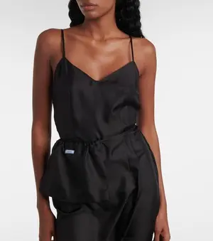Prada Silk Twill Slip Dress
