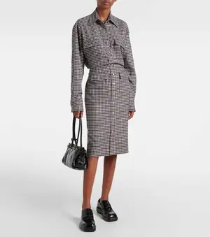 Prada Wool Pencil Skirt