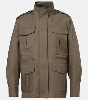 Max Mara Leila Cotton-blend Twill Jacket