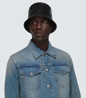 Prada Leather Bucket Hat