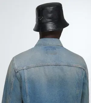 Prada Leather Bucket Hat