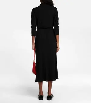 Prada Mockneck Midi Dress
