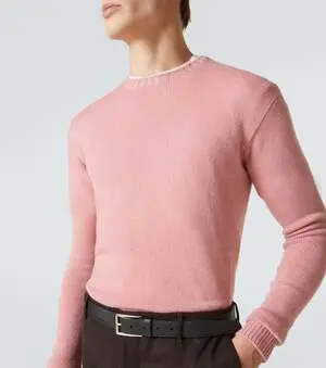 Prada Cashmere Crewneck Sweater - Pink