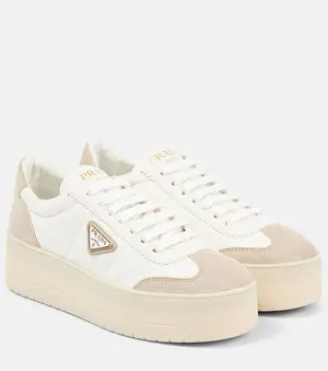 Prada Criss-cross Sneakers For Women