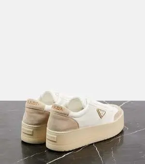 Prada Leather Platform Sneakers