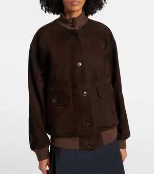 Prada Suede Jacket - Brown