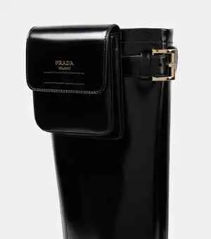 Prada Leather Knee-high Boots