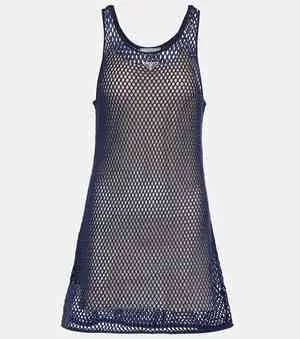 Prada Cotton Mesh Minidress