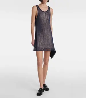 Prada Cotton Mesh Minidress