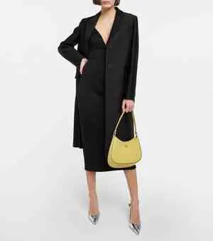 Prada Cleo Small Leather Shoulder Bag - Green