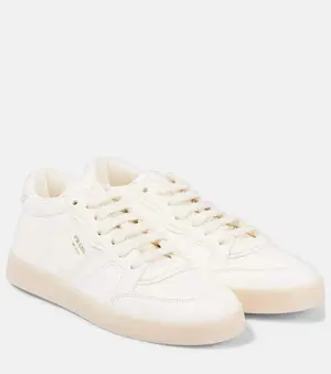 Prada Logo Leather Sneakers
