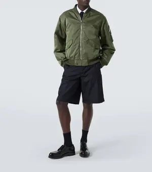 Prada Re-nylon Bomber Jacket - Green