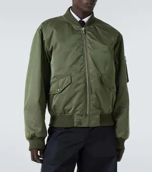 Prada Re-nylon Bomber Jacket - Green