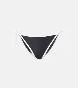 Jade Swim Ties Bikini Bottoms - Black