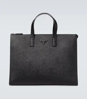 Prada Saffiano Leather Tote - Black