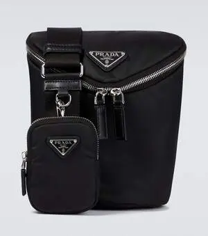 Prada Nylon Crossbody Bag - Black