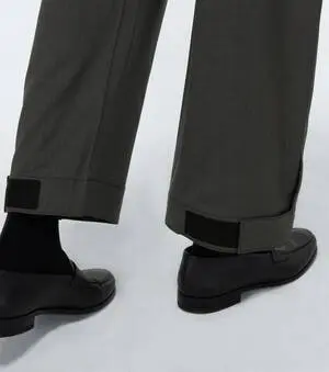 Prada Wide-leg Wool Trousers