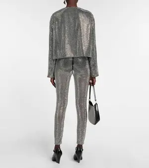 Prada Embellished Mesh Pants