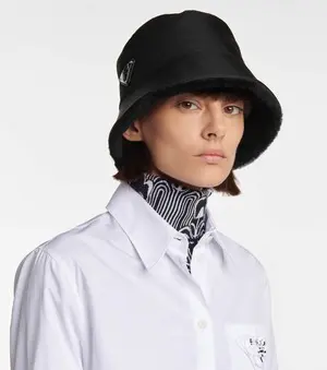 Prada Re-nylon Shearling-lined Bucket Hat