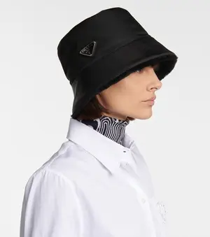 Prada Re-nylon Shearling-lined Bucket Hat