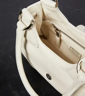 Prada Moon Small Leather Shoulder Bag - White