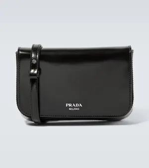 Prada Mini Leather Crossbody Bag
