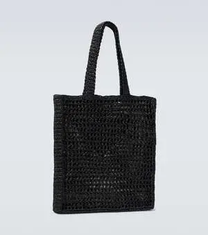 Prada Logo Crochet Tote Bag