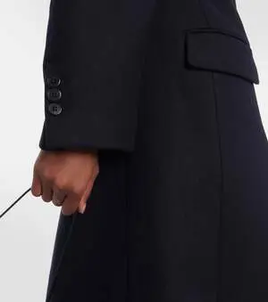Prada Wool And Cashmere Tailored Overcoat