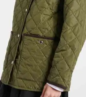 Prada Re-nylon Quilted Jacket - Green