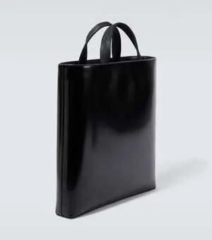 Prada Leather Tote Bag And Water Bottle Set