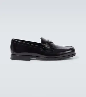 Prada Brushed Leather Loafers