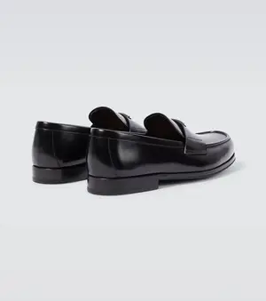 Prada Brushed Leather Loafers