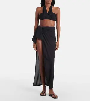 Balmain Semi-sheer Beach Cover-up