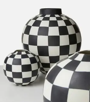 L'Objet Damier Large Vase - Multicoloured