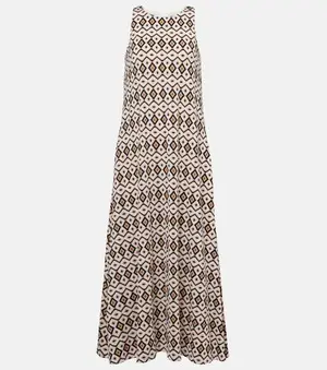 Max Mara Miki Geometric Printed Maxi Dress - Multicoloured